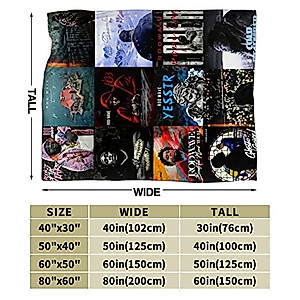 Idol 3D Print Throw Blanket Anti Pilling Flannel Fleece Throw Blanket Beach Blanket Picnic Blanket for Sofa,Office Bed Car Camp Couch 50"X40"
