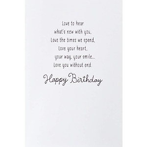 Greeting Card Love You Granddaughter - Your Heart, Your Way, Your Smile - Happy Birthday with Butterflies