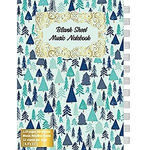 Music Composition Notebook: blank sheet music notebook for kids/Music Manuscript Paper / Staff Paper / Musicians Notebook [ Book Bound (Perfect ... (Composition Books - Music Manuscript Paper)