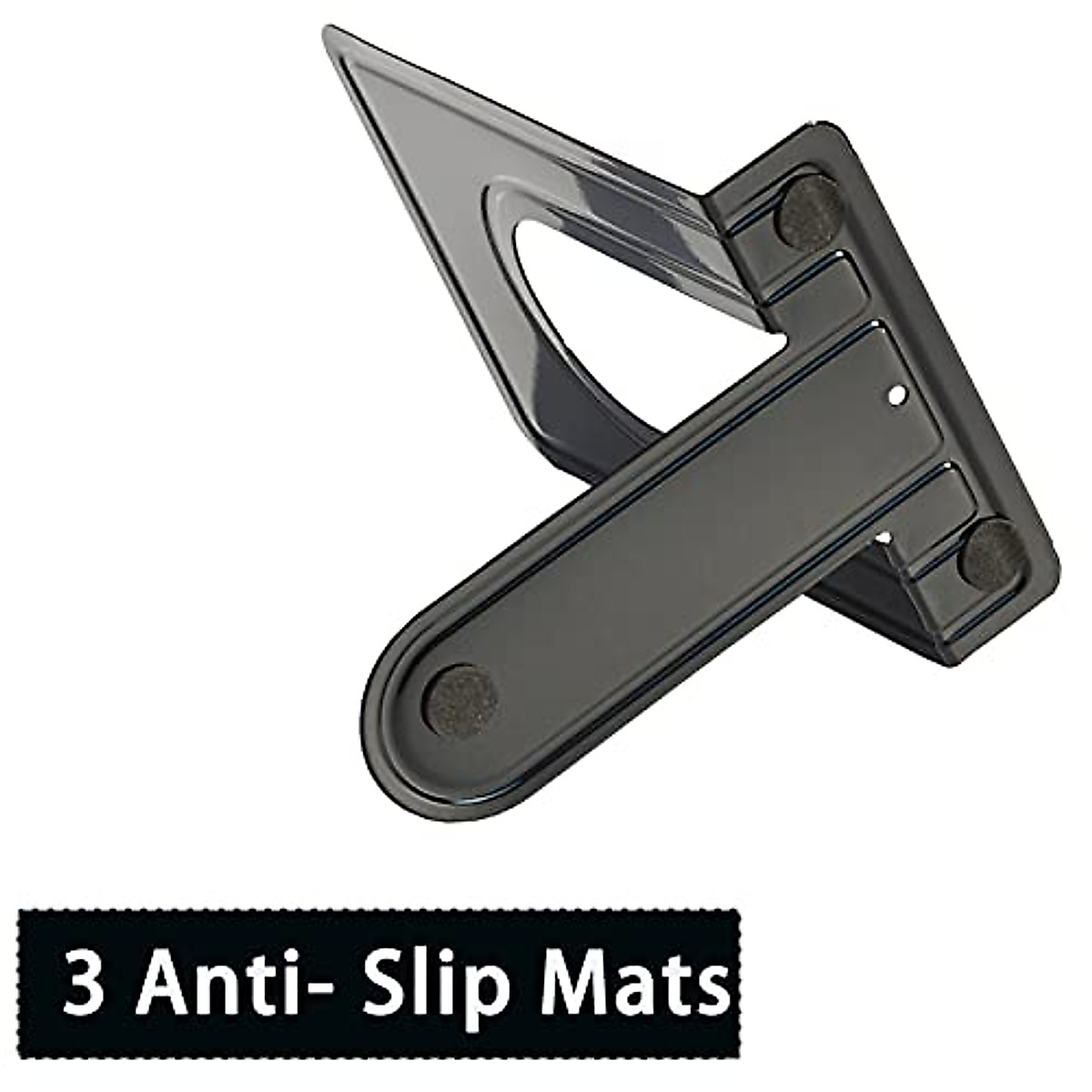 Book Ends, Heavy Duty Bookends to Hold Books, Metal Bookends for Home Office Decorative, Book Ends for Heavy Books/Movies/CD, Black 6.5 x 5 x 5.7 INES, 7 Pairs/ 14 Pieces