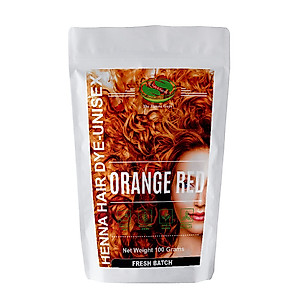 1 Pack Of Red/Orange Henna Hair & Beard Color/Dye 100 Grams - Natural Hair Color, Plant-based Hair Dye - The Henna Guys