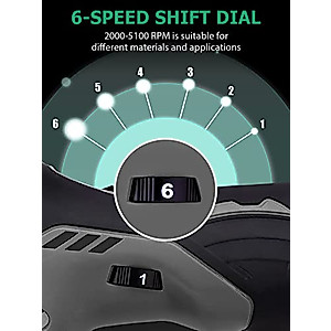 Cordless Car Buffers and Polishers Kit with 2pcs 12V Lithium Rechargeable Battery Polisher with Variable Speed, 2.0Ah Portable Buffer Kit for Buffer/Polisher/Sander (Dark Grey)