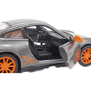 KiNSMART Porsche 911 GT3 RS Grey 1:36 Scale 5" Die Cast Model Toy Super Sports Car