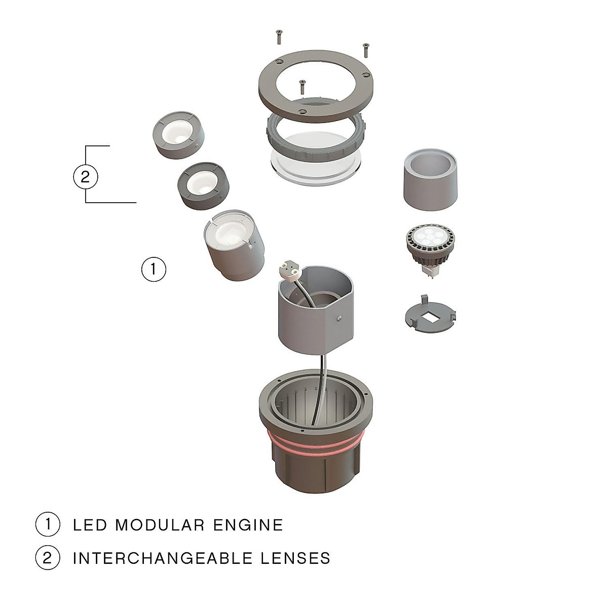 Hinkley Landscape Lighting Shielded Well Light – Highlights Important Landscape Features and Surfaces and Increases Home Security, Bronze Finish with Shield Cover to Protect Light, 15708BZ