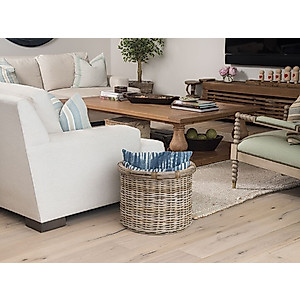 Kouboo 1060106 Rattan Kobo Round Log and Storage Basket, Gray