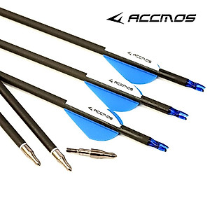 400 Spine Arrow 28.5 Inch Arrow Target Practice Arrow Hunting Arrow Carbon Arrows Compound Bow Recurve Bow Adult Youth Archery Indoor Outdoor Shooting Field Tip