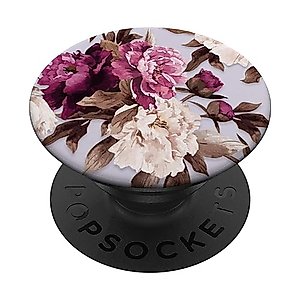 Elegant Purple Pink Flower Floral Pattern Phone Popper PopSockets Standard PopGrip