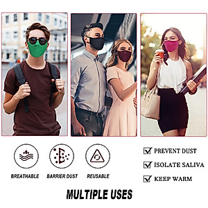 MAZJOYDAY Washable Reusable Cloth Face Masks for Women Men - Breathable Face Mask with Nose Wire and Filter Pocket for Adult