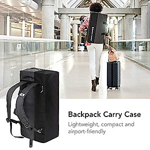 Lotus Travel Crib - Backpack Portable, Lightweight, Easy to Pack Play-Yard with Comfortable Mattress - Certified Baby Safe