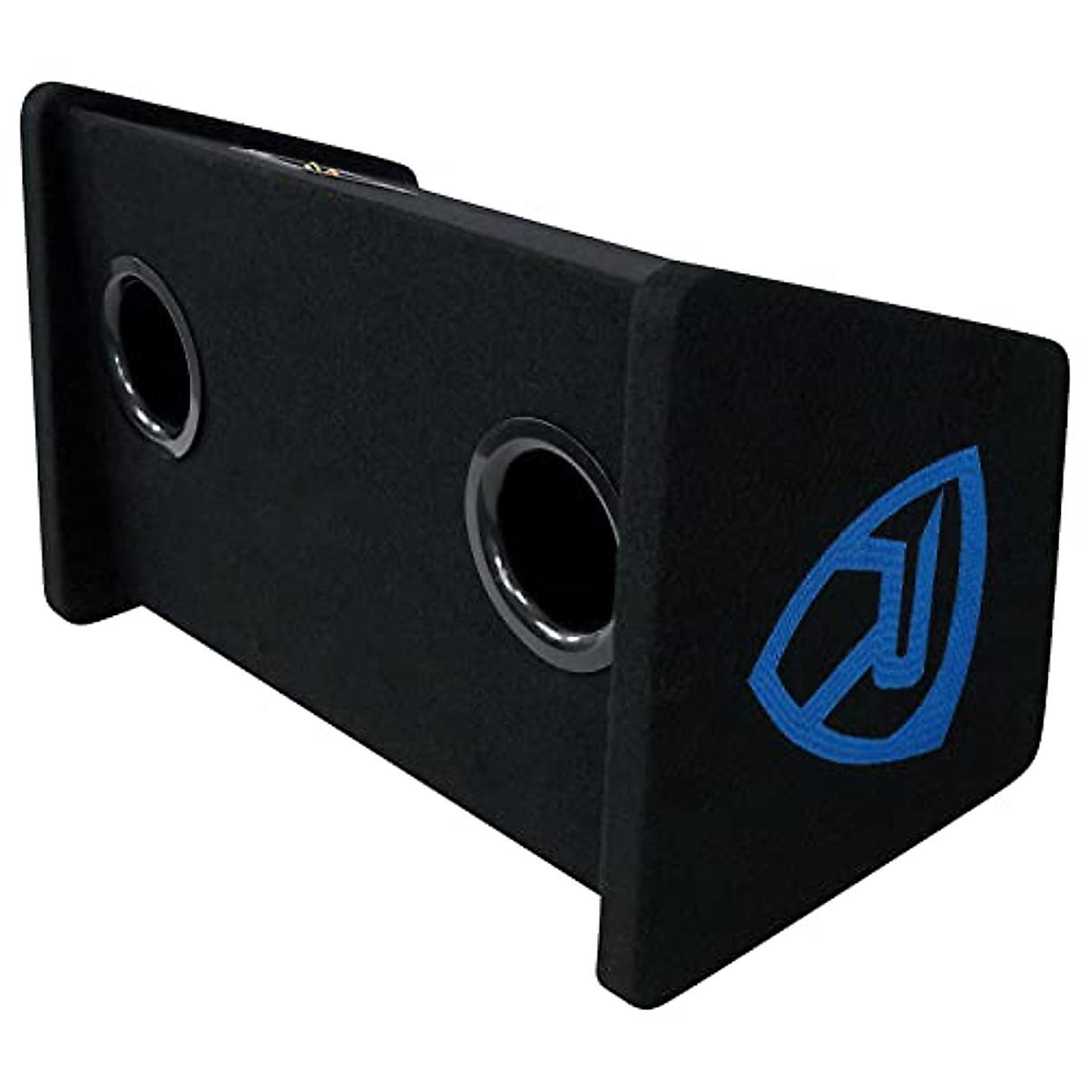 Rockville RV208P Dual 8" 800w Car Audio Subwoofers in Vented Sub Enclosure Box,Black