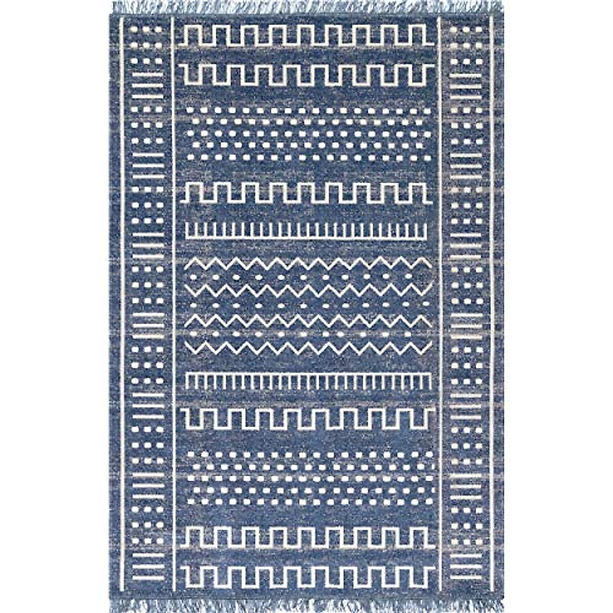 nuLOOM Cora Tribal Indoor/Outdoor Area Rug, 10' x 14', Blue