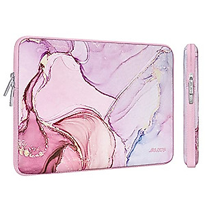 MOSISO Laptop Sleeve Compatible with MacBook Air/Pro, 13-13.3 inch Notebook, Compatible with MacBook Pro 14 inch 2023-2021 A2779 M2 A2442 M1, Neoprene Bag with Small Case Marble MO-MBH216