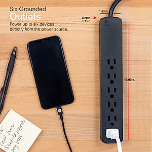 GE UltraPro 8-Outlet Surge Protector (37055) and GE Pro 6-Outlet Surge Protector (37052) Bundle