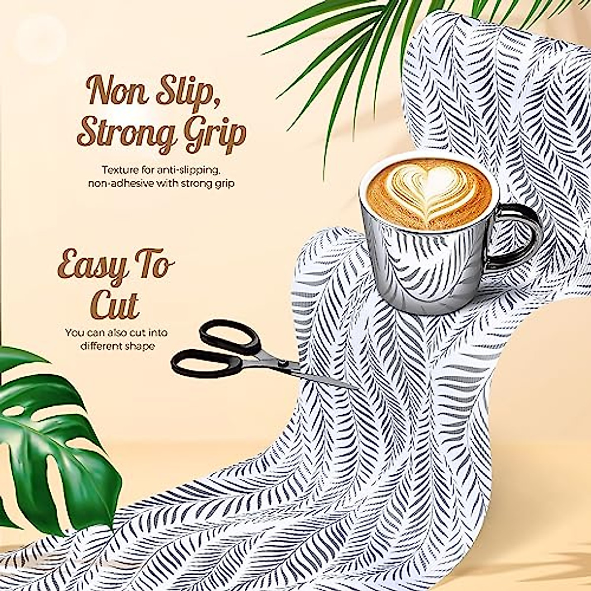 Jersow Cabinet Liner Non Adhesive Shelf Liner 12" X 240", Waterproof Cabinet Drawer Liner, for Kitchen Cabinets/Refrigerator/Wire Shelving/Bathroom/Pantry-Heavy Duty, Easy to Trim, Durable(Grey)