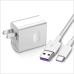 Applicable to Huawei mobile phone Super Charge + Type-C Data Cable 5A high Current Charging Cable Support Huawei Ultra Fast Charging P10 / P10Plus/P20 / Mate20 / P30/HONORV10/ V20 etc.