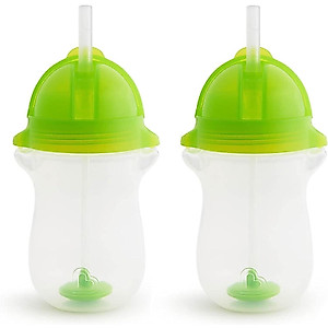 Munchkin Click Lock Any Angle Weighted 2 Piece Straw Cup (Green)