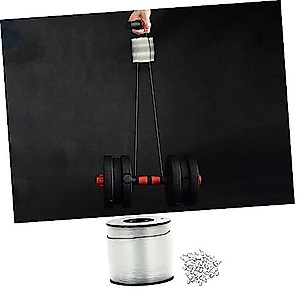 INOOMP Fishing Wire 3 Sets Nylon line Aluminum Parts Nylon Beading Thread Clear monofilament Thread Nylon net Strap Nylon Wire Wear-Resistant Rope Invisible Flying Clear Fishing Line