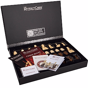 The Isle of Lewis Chessmen - Regency Chess Official Lewis Chess Set - 4 Queen Edition