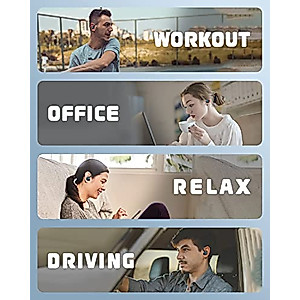 Wireless Earbuds Bluetooth Headphones Sport, Over Ear Wireless Ear buds with Earhooks Bass Sound Built-in Mic Waterproof in Ear Bluetooth Earphones, 2022 ear buds wireless bluetooth eabuds Workout