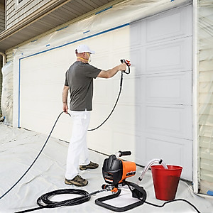 Wilrex Airless Paint Sprayer, 500W Spray Gun Tool for Interior & Exterior Home, Specialized for Water-Based Paint, Project Painter, (PPS01A)