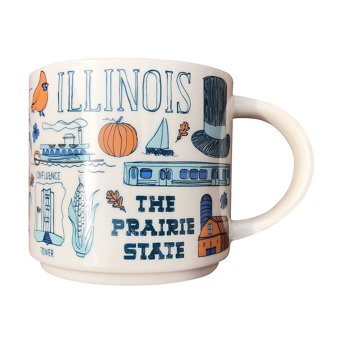 Starbucks Been There Series Collectible Coffee Mug (Illinois),14 ounce