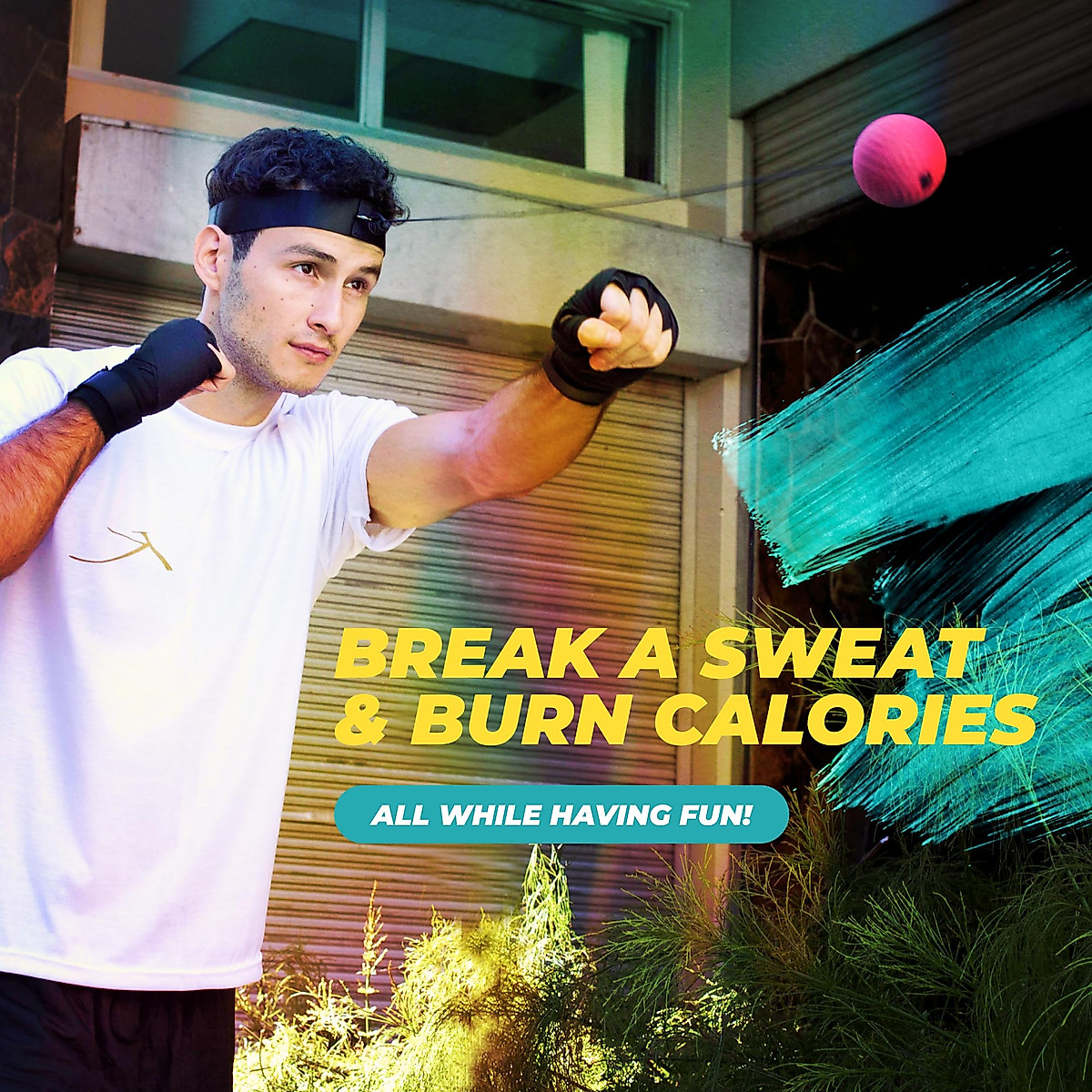 Boxerpoint Boxing Reflex Ball – Boxing Ball Headband Boxing Game for Adults & Kids – Hand Eye Coordination Training Boxing Equipment & MMA (Adults)