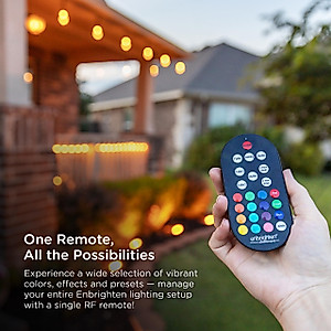 Enbrighten LED Ground Lights, 6 Path Lights, 50ft, Color Changing, Remote Control, Outdoor Path Lighting, 41012