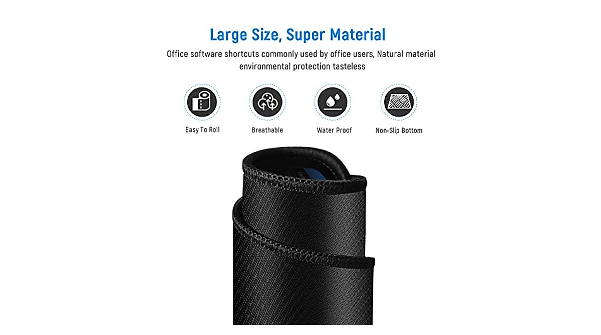 JIALONG Large Gaming Desk Mat 35.4x15.7" - Office & Gaming