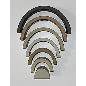 Wonderstacks Trending Baby Toys Highly Rated Silicone Rainbow Stacker, Stacking Cups, & Rings Montessori Educational Baby Toy, Neutral Baby Gift. Ships from California