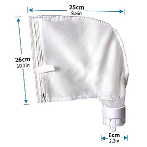 2 Pack Zippered Bag Replacement Fits for Polaris 360, 380 Pool Cleaner All Purpose Filter Bag for Polaris Filter Bag