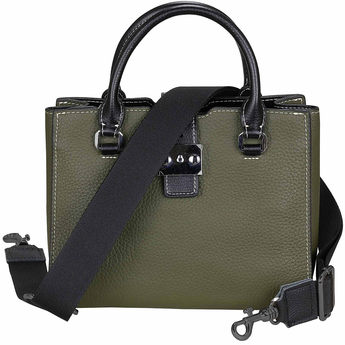 Allzedream Thick Purse Strap Wide Adjustable Replacement Crossbody Bag Handbag (Black-GBH-Leather tip)