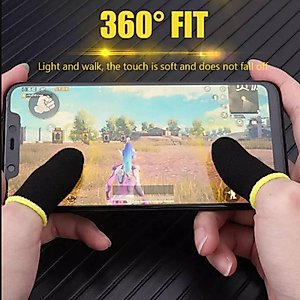 NB The Game Fingers Vent The Finger Cover of The Game Touch Panel of The fingertip Phone with Gloves to Prevent The Game Controller Sweat.