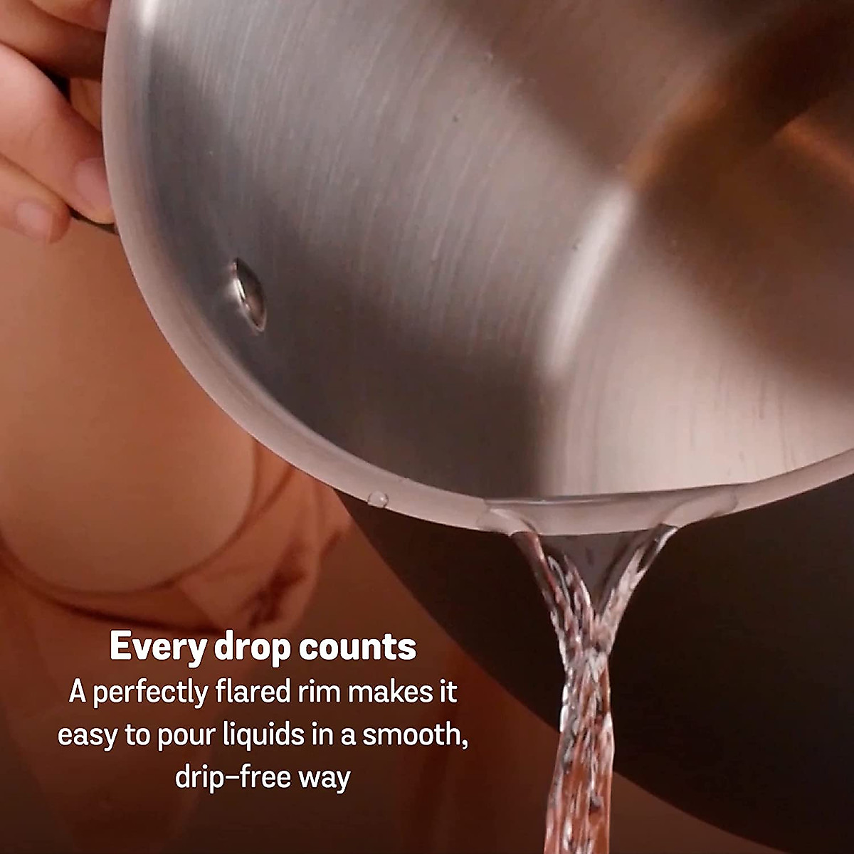 Meyer Accent Series Stainless Steel Stockpot, 8 Quart, Matte Black