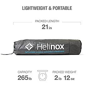 Helinox Lite Cot Ultra-Light, Compact, Collapsible, Portable Camping Cot, Black