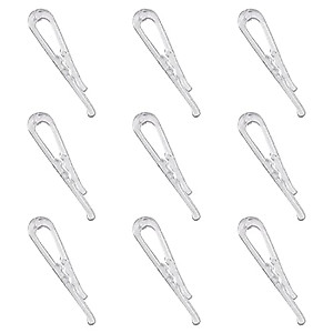 U Shape Shirt Clip ZCZQC 200PCS U Shape Clear Durable Plastic Alligator Clips Garment Clip with Teeth for Ties Socks Pants Shirts U-Shape Clothespins