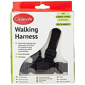 Clippasafe Harness/reins Nylon - Black