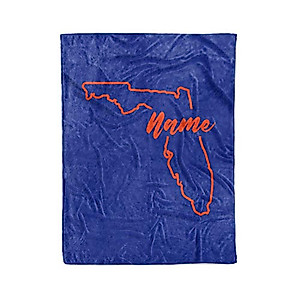 State Pride Series Florida - Personalized Custom Fleece Blankets with Your Family Name - Celebrate United States