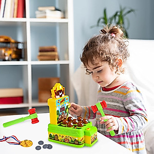 MIXHOMIC Arcade Game Toys for 3 Year Old, Whack A Mole Game, Early Developmental Toy, Mini Electronic Arcade Game Toy, Interactive Pounding Toy, Whack Game Mole Gift Idea for 3-8 Years Old Boys Girls