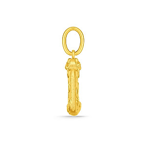 CHOW TAI FOOK 999 24K Pure Gold Be Wealthy Omamori Pendant