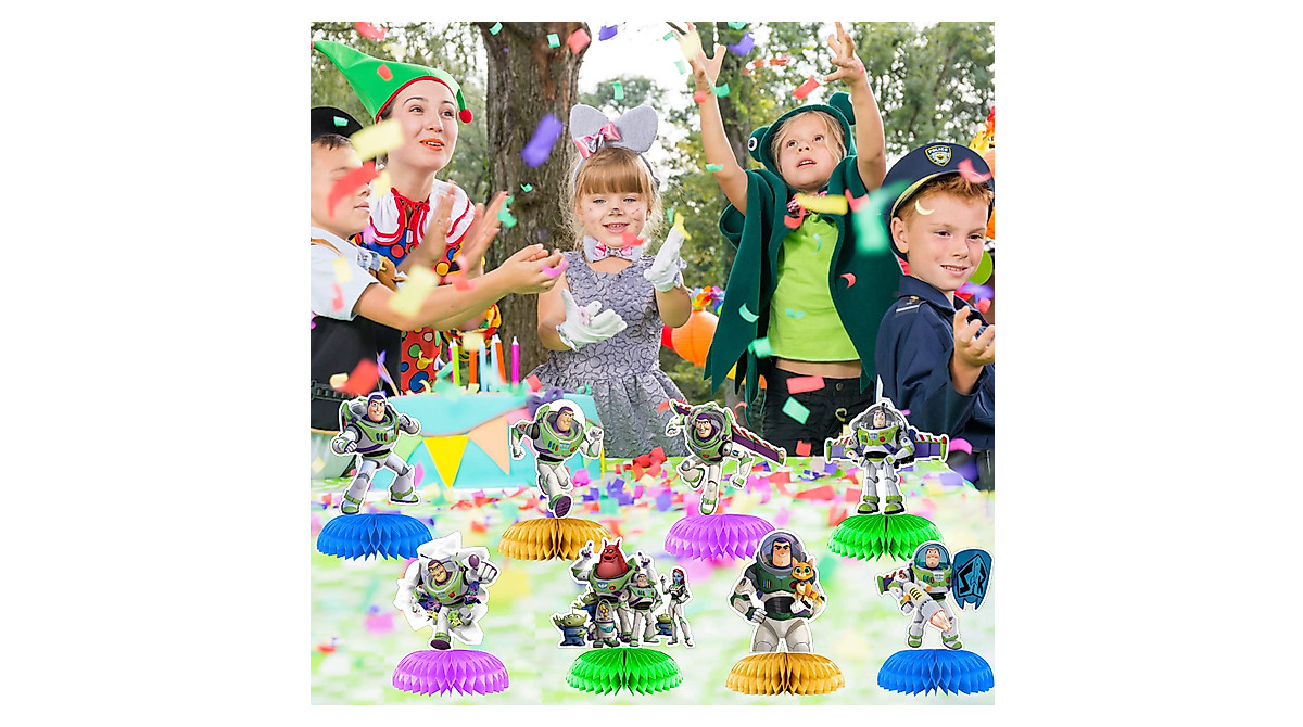 Buzz Lightyear Party Honeycomb Centerpieces - Perfect for Themed Birthdays