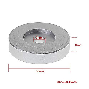 ANG-puneng Record Turntable Adapter 45 RPM Aluminum Silver for 7 Vinyl Technics SL1200 Series