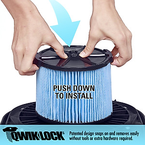 RIDGID 4-Gallon Wet/Dry Vacuum (4000RV) + Fine Filter (26643)