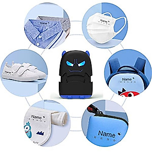 Yingya Personalized Name Stamp for Clothing Kids Custom Clothes Stamp Fabric Self-Inking