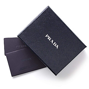 Prada Beige Vitello Grain Leather Credit Card Holder Small Wallet 1MC122