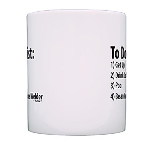 ThisWear Welder To Do List Mug Funny Be Awesome List Welder Gift 11oz Ceramic Coffee Mug