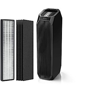 Nispira True HEPA Filter + Activated Carbon Pre Filter Compatible with Eureka NEA120 Air Purifier and Toshiba Smart WiFi Air Purifier. Compared to Part NEA-F1 NEA-C1. 1 Set