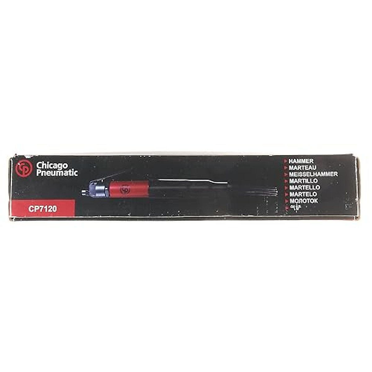 Chicago Pneumatic CP7120 Air Powered Adjustable Needle Scaler and Chisel, 4,600 BPM, Red