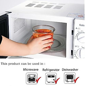 S.ROKE TTAN 3-Cup/750ml/23oz Glass Food Storage Containers, Round Glass Food Containers & Kitchen Prep Bowls with Airtight Lids, Freezer, Microwave and Dishwasher Safe - Pack of 4