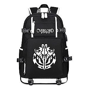 ISaikoy Anime OverLord Backpack Satchel Bookbag Daypack School Bag Shoulder Bag Style2