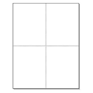 Next Day Labels 8-1/2" x 11" Laser/Inkjet Postcards 4 Per Page, (4-1/4" x 5-1/2" Each Card | White, 200 Cards)